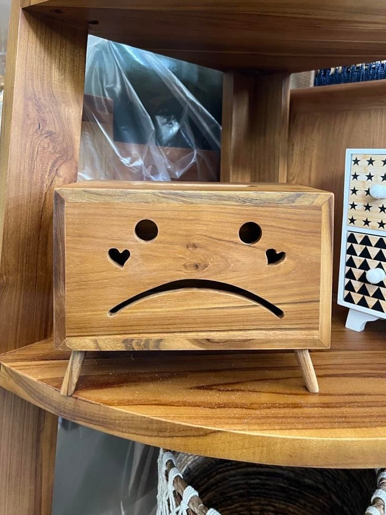 Smiley Tissue Box (Sad) – Rooma SG